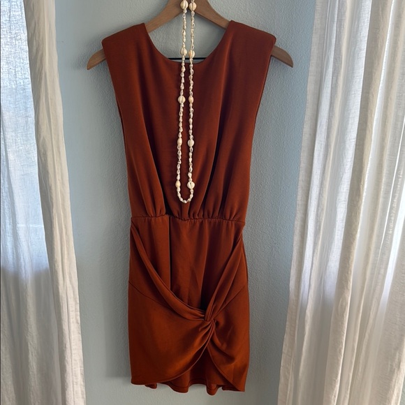 Free People | Dresses | Free People Rust Mini Dress | Poshmark